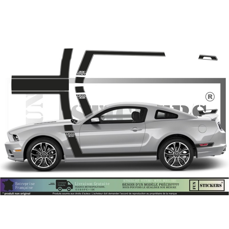 Ford Mustang BOSS 302 KCB autocollants stickers