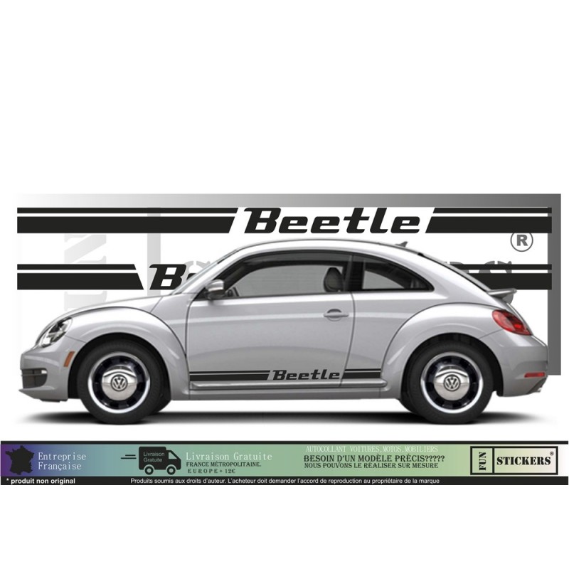 Volkswagen bande new beetle - - Kit Complet - Tuning Sticker ...