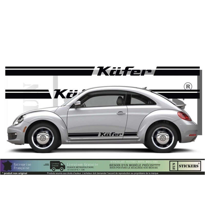 Volkswagen New Beetle Coccinelle Käfer - - Kit Complet - Tuning Sticker ...