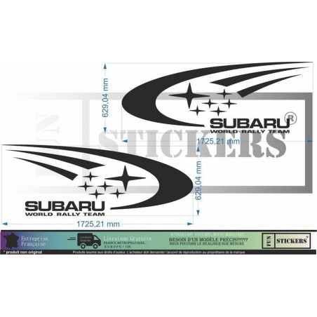Subaru Impreza WRC rally - Kit Complet - voiture Sticker Autocollant ...