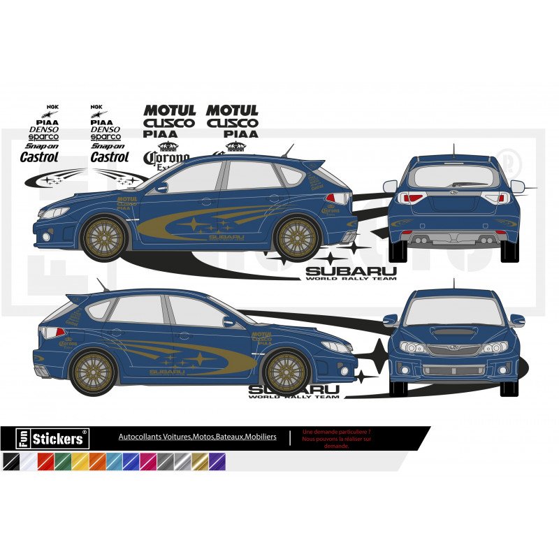 Autocollant sticker pour Subaru Adhésif de qualité premium france