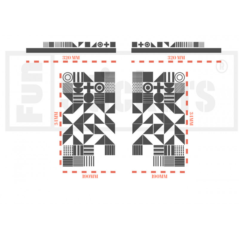 Citroën C4 cactus RIP CURL kit - autocollants kit