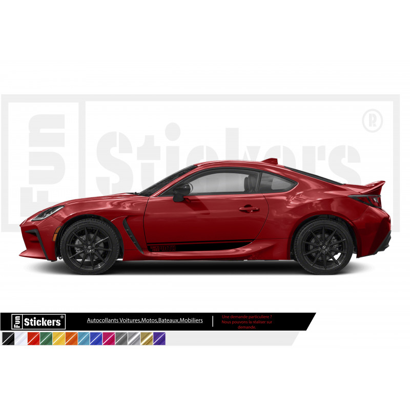 Toyota GR86 - Bandes bas de caisse - Tuning Sticker Autocollant Graphic ...